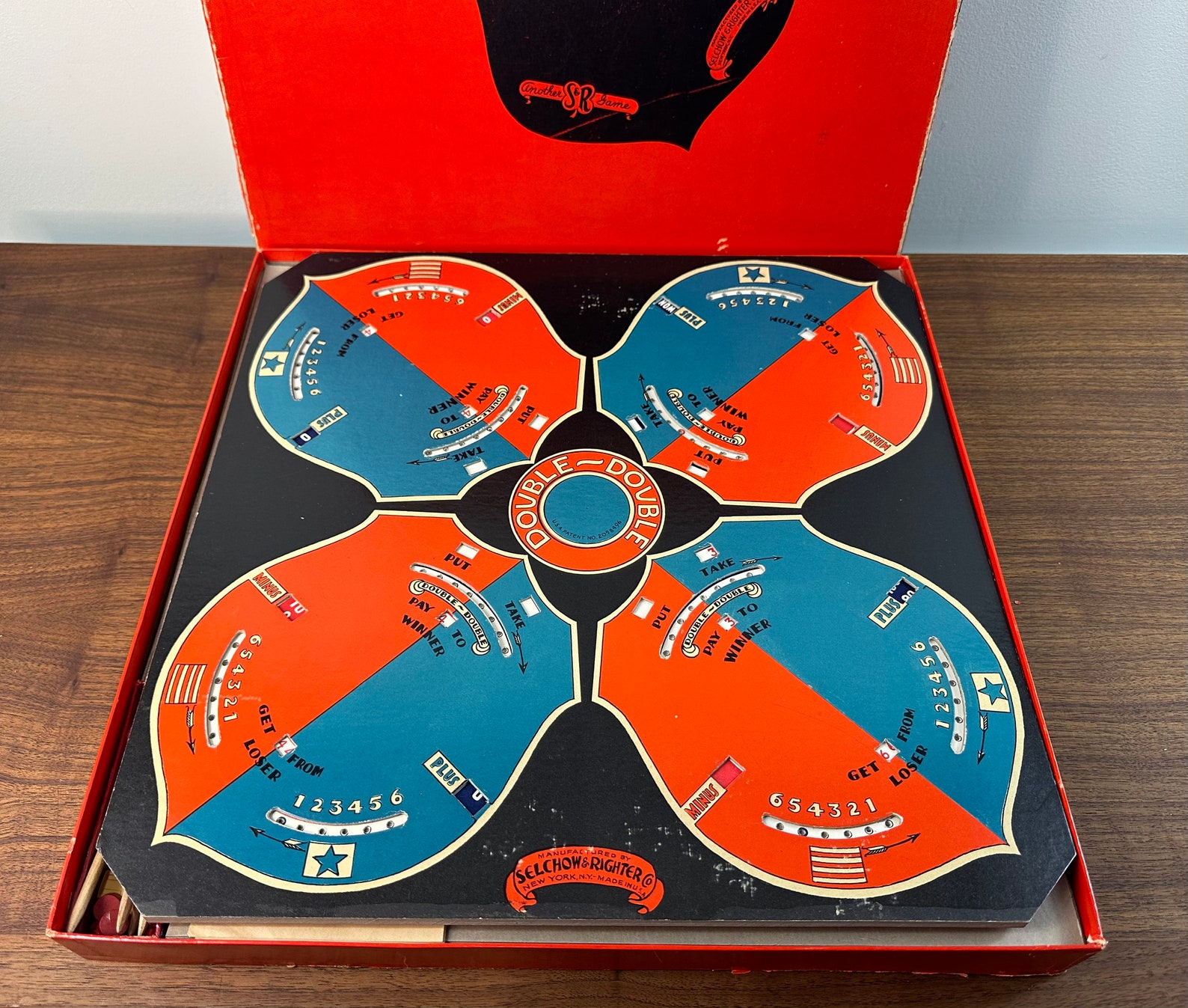 Vintage 1960s Double Double Board Game by Selchow & Richter - Etsy