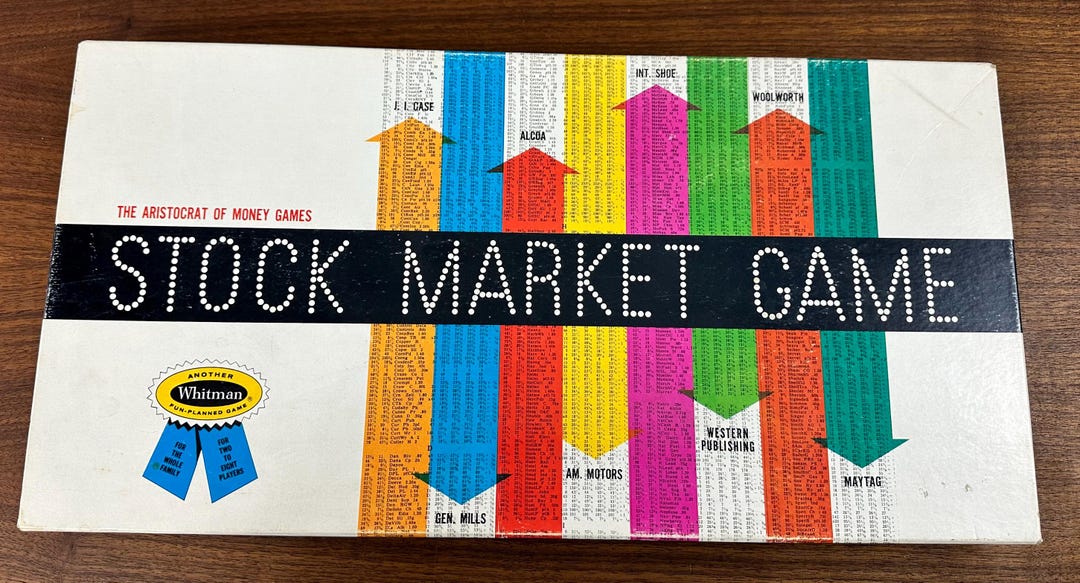Vintage 1963 Stock Market Game by Whitman - Complete - Pretty Good ...