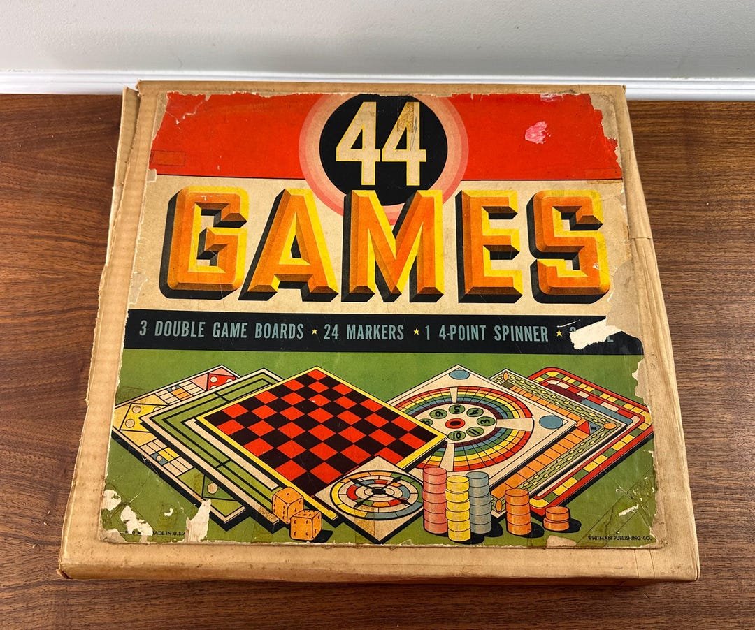 Vintage 1939 Whitman 44 Games Set in Homemade Box - Etsy