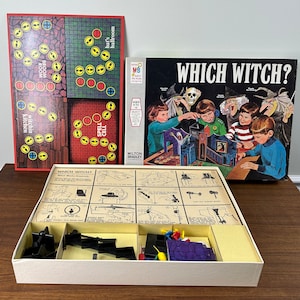 Vintage 1971 Which Witch Board Game - Complete (older Version With Non ...