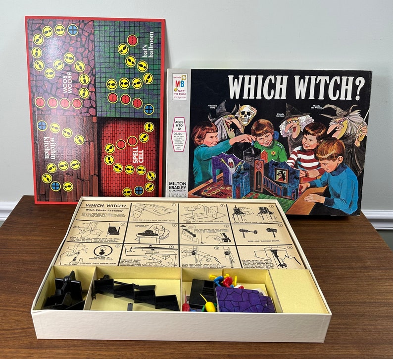 Vintage 1971 Which Witch Board Game Complete older Version - Etsy
