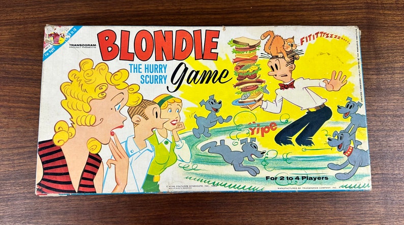 Vintage 1966 Blondie Hurry Scurry Game - Good Condition - Etsy