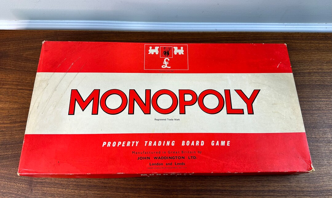 Vintage 1972 British Edition of Monopoly by Waddingtons - Etsy