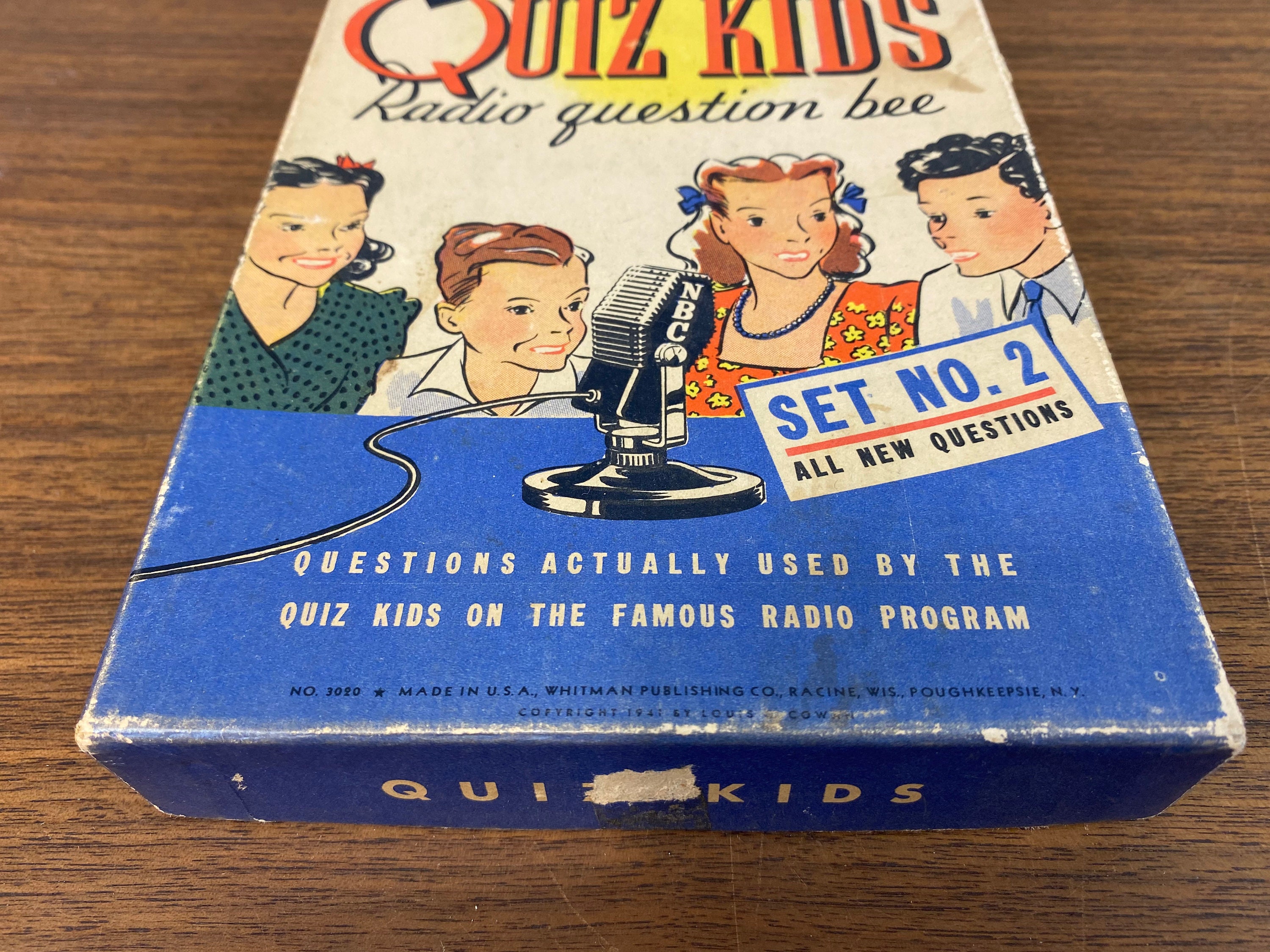 Vintage 1942 Quiz Kids Radio Question Bee by Whitman - Complete ...