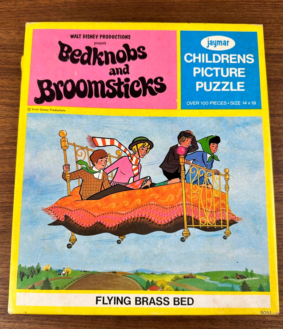 Vintage 1970s Jaymar/disney Bedknobs and Broomsticks Flying Brass Bed ...