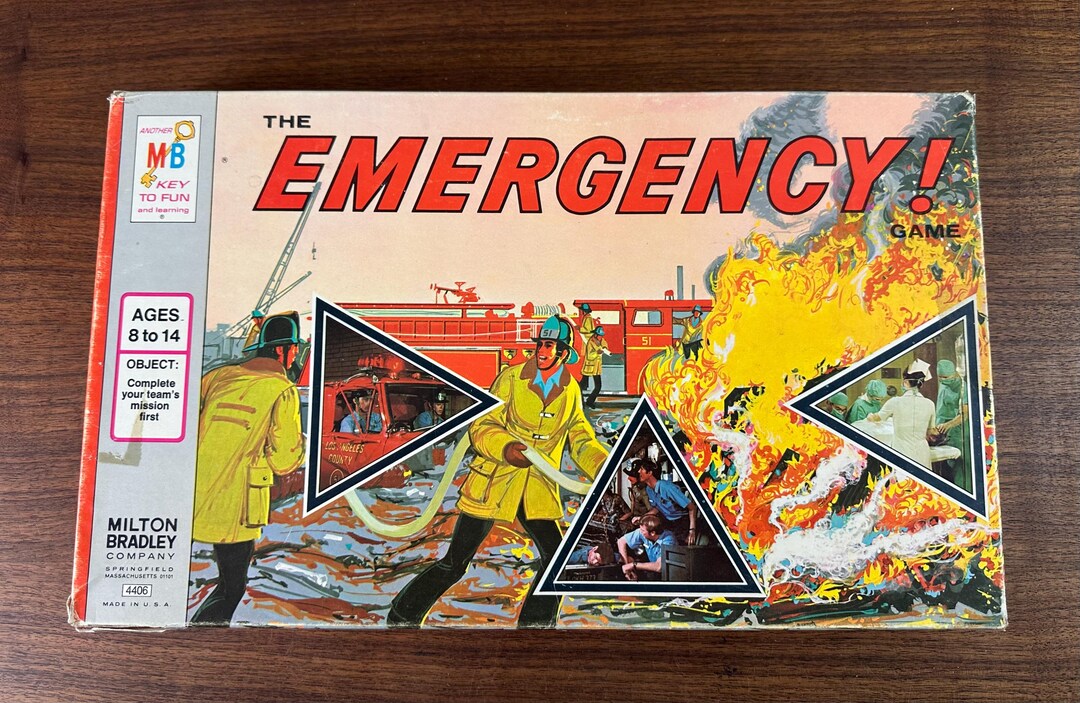 Vintage 1974 Emergency! Board Game - Milton Bradley - Complete - Etsy