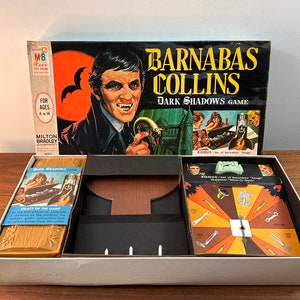 Vintage 1969 Barnabas Collins Dark Shadows Game by Milton Bradley ...