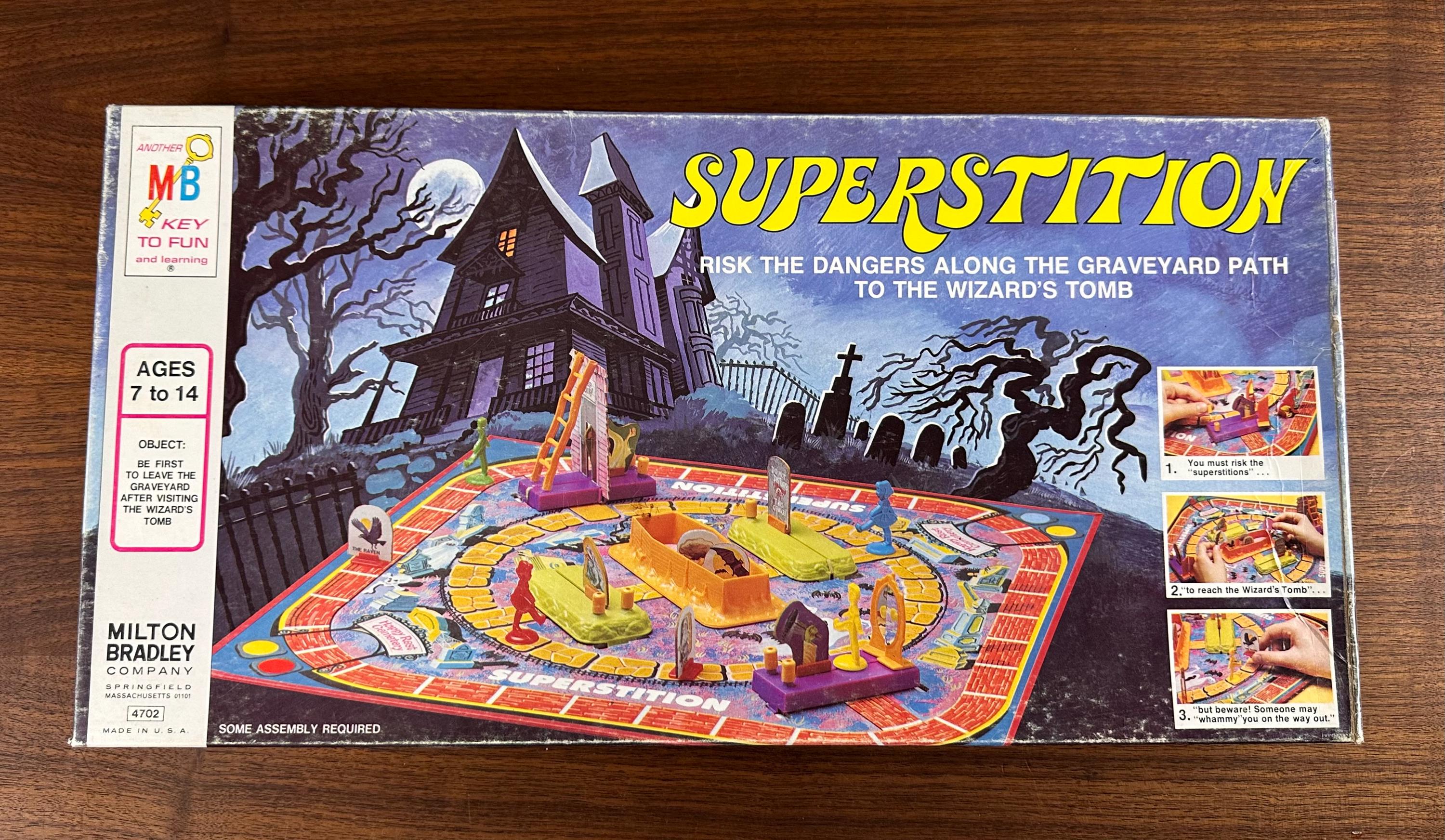 Vintage 1977 Superstition Board Game by Milton Bradley -complete - Good ...