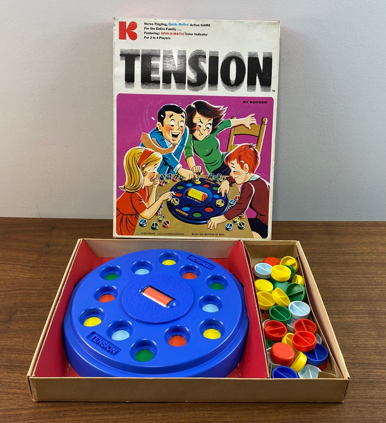 Vintage 1971 Tension Game by Kohner Complete Great - Etsy