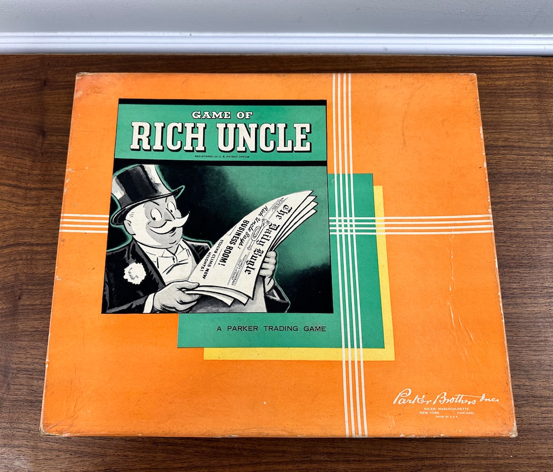 Vintage 1946 Rich Uncle Stock Market Game - Complete - Mr. Monopoly ...