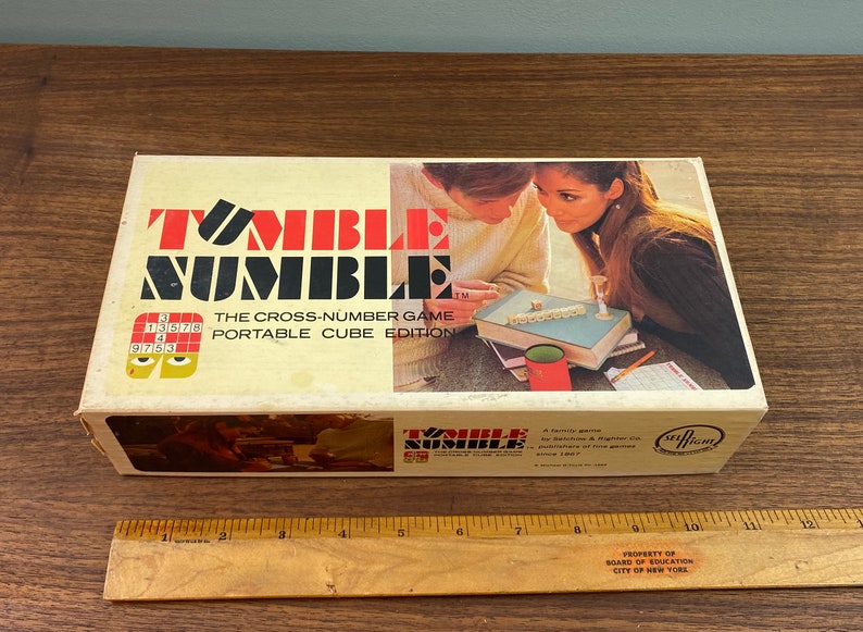 Vintage 1969 Tumble Numble A Math Dice Number Game - Etsy