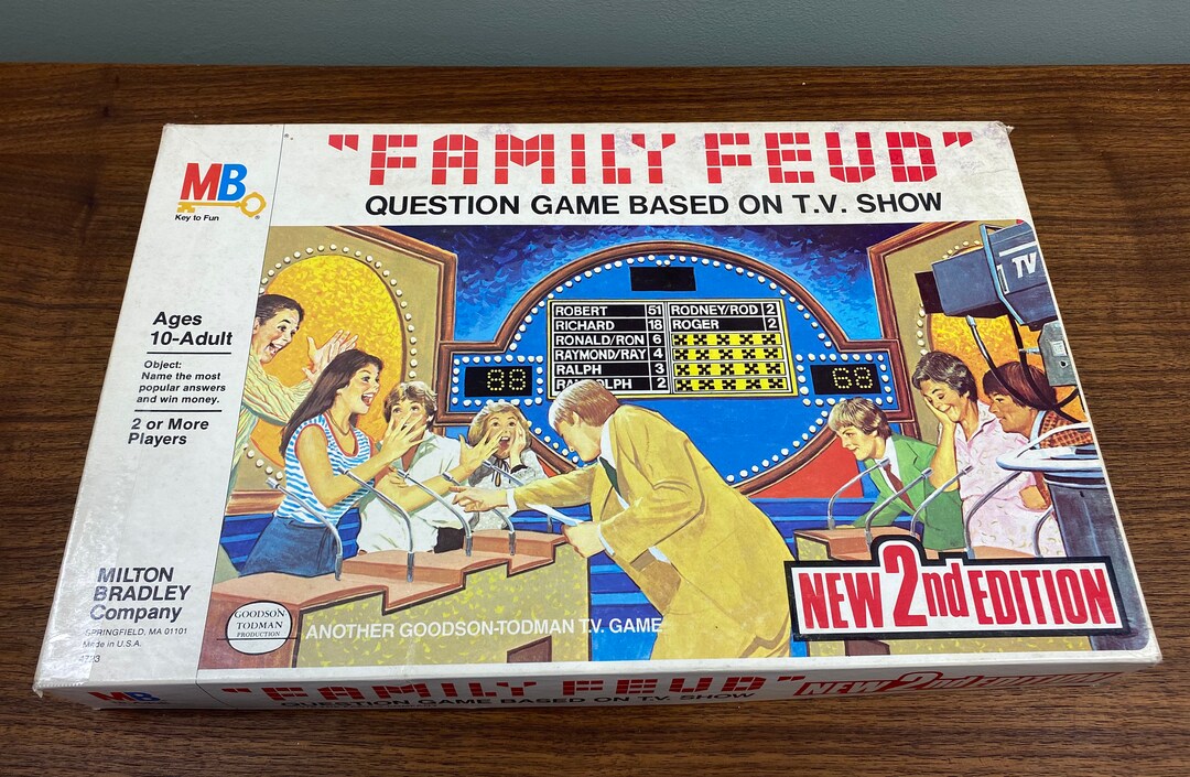 Vintage 1978 Family Feud Game by Milton Bradley 2nd Edition Complete - Etsy