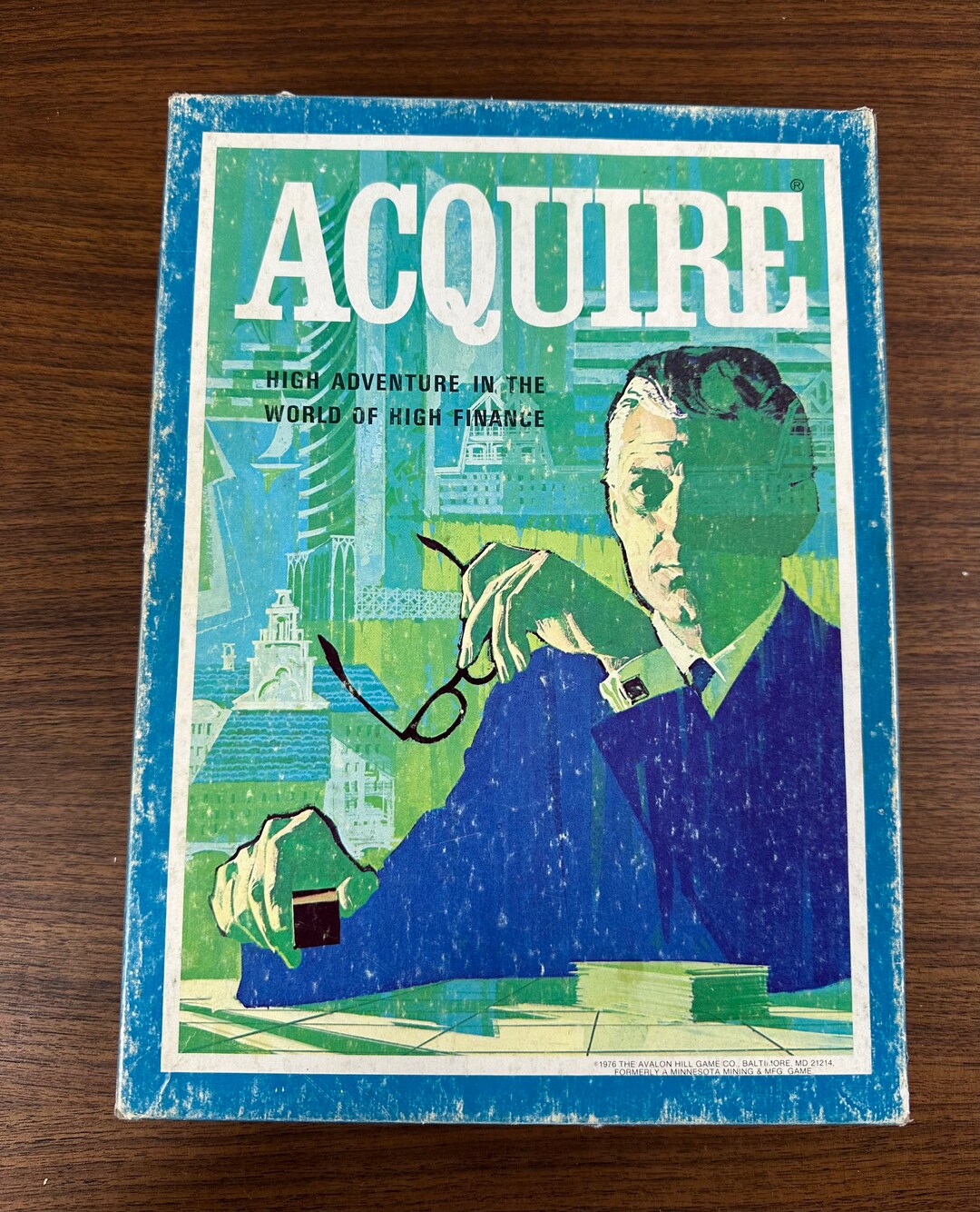 Vintage 1976 Acquire Board Game by Avalon Hill Bookshelf Games Complete ...