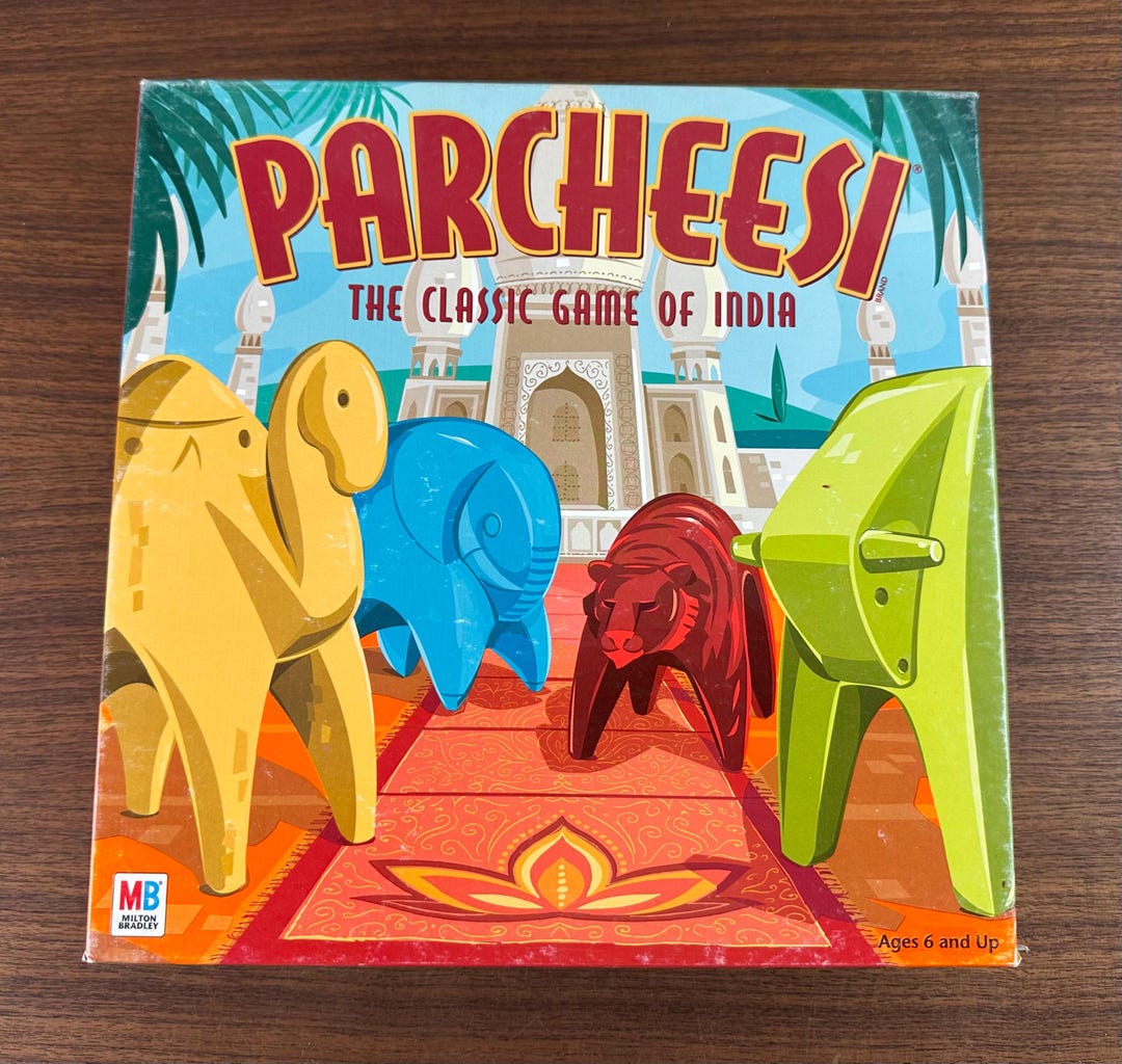Vintage 2001 NIB Parcheesi - the Classic Game of India - Complete With ...