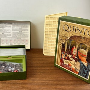 Vintage 1968 Quinto Board Game - A 3M Bookshelf Game - (with Red ...