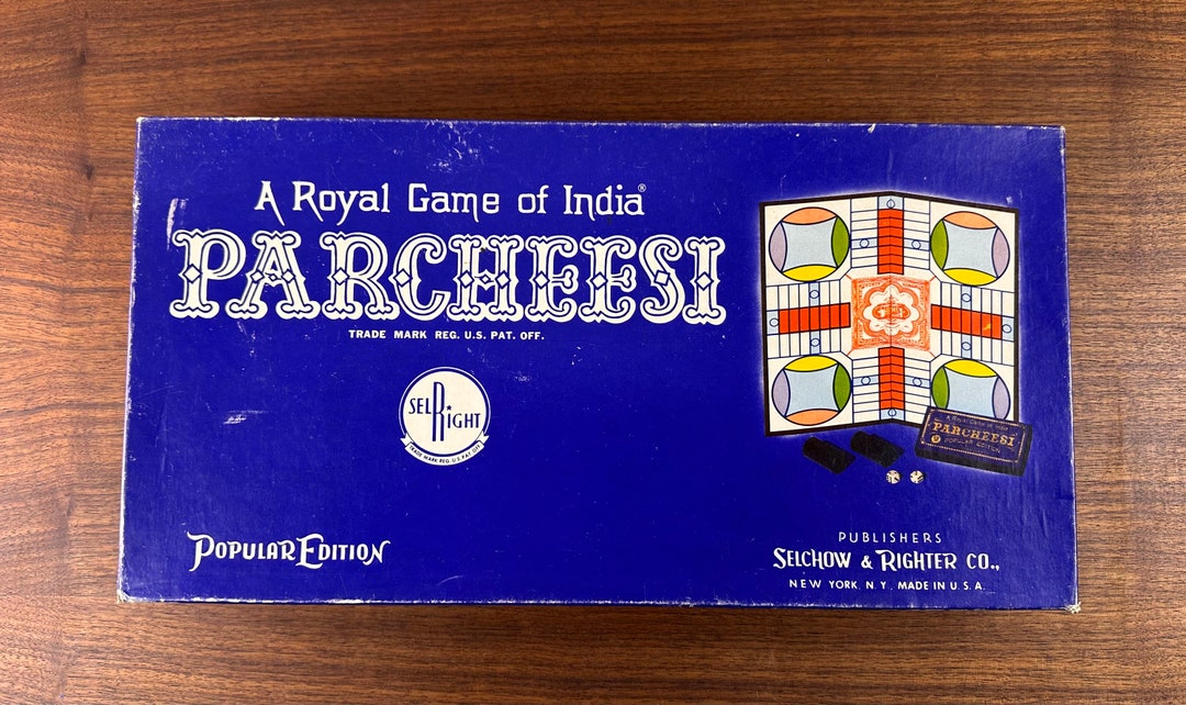 Vintage 1964 Selchow and Righter Parcheesi Board Game - A Royal Game of ...