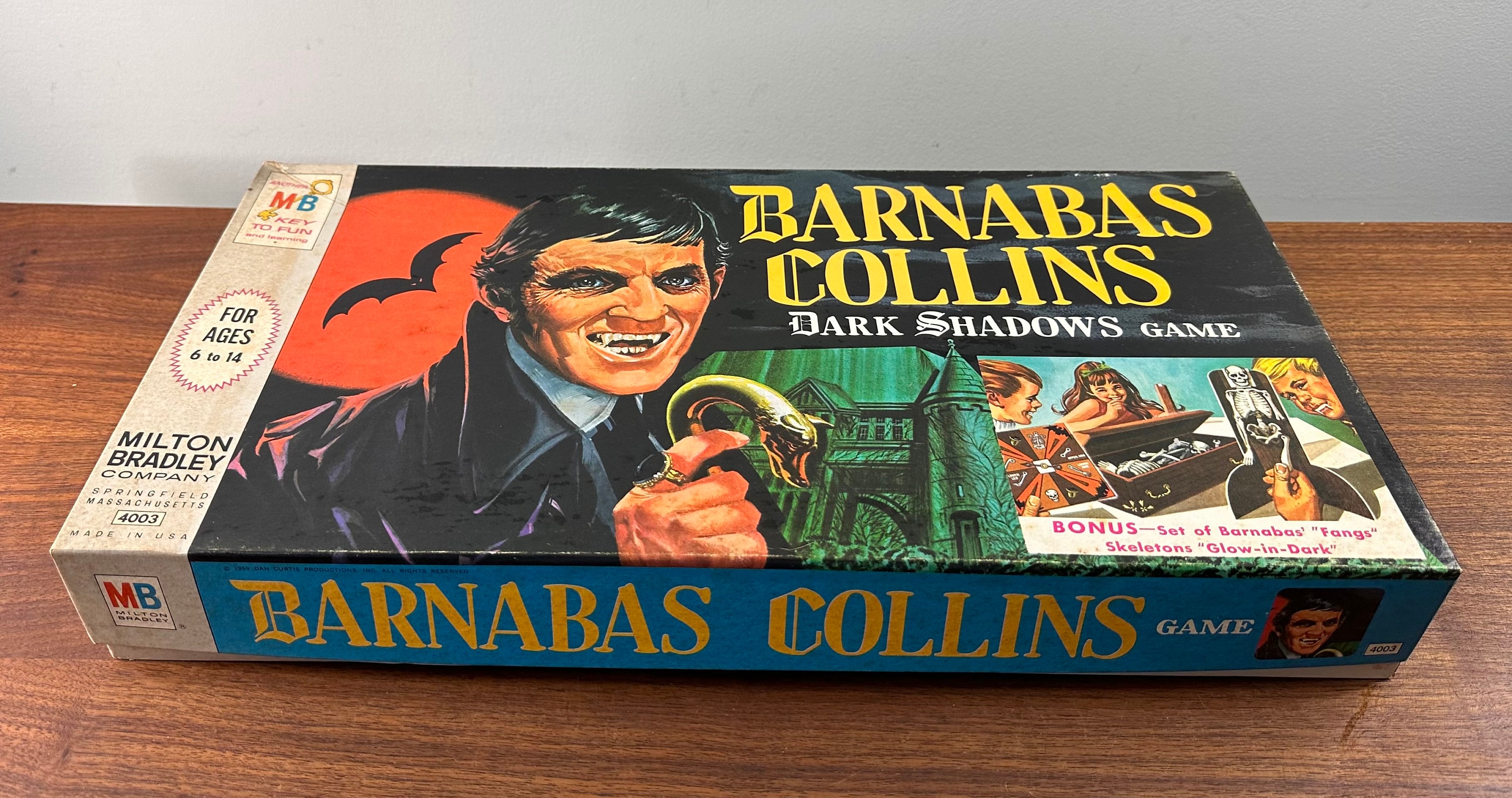 Vintage 1969 Barnabas Collins Dark Shadows Game by Milton Bradley ...