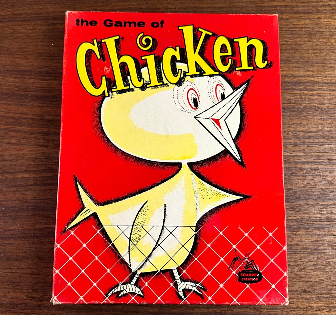 Vintage 1957 the Game of "chicken" by Schaper - Complete - Great ...