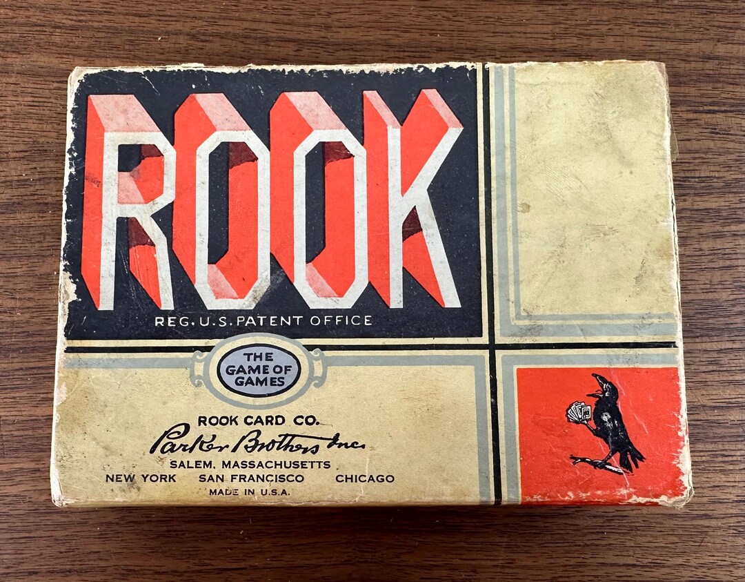 Vintage 1940s Double Deck Rook Card Game by Parker Brothers Great ...