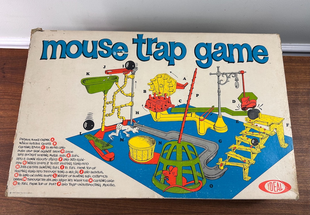 Vintage 1963 Original Mouse Trap Game by Ideal - Complete - Pretty Good ...