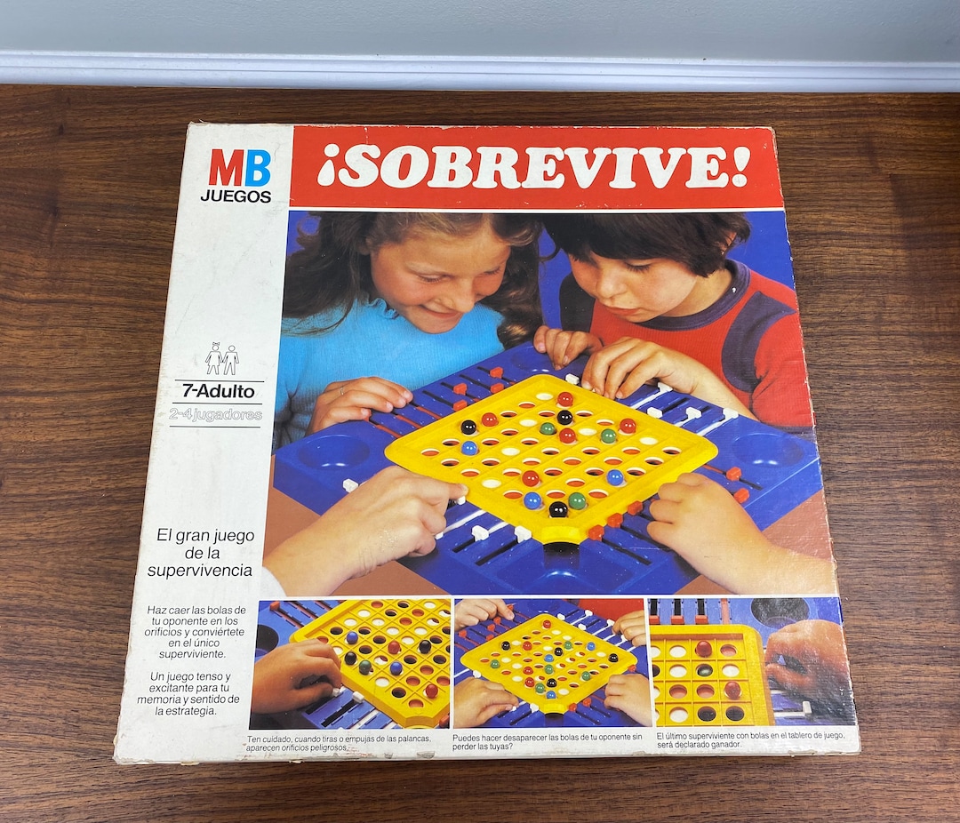 Vintage 1981 SOBREVIVE the Ultimate Survival Board Marble Game Milton ...