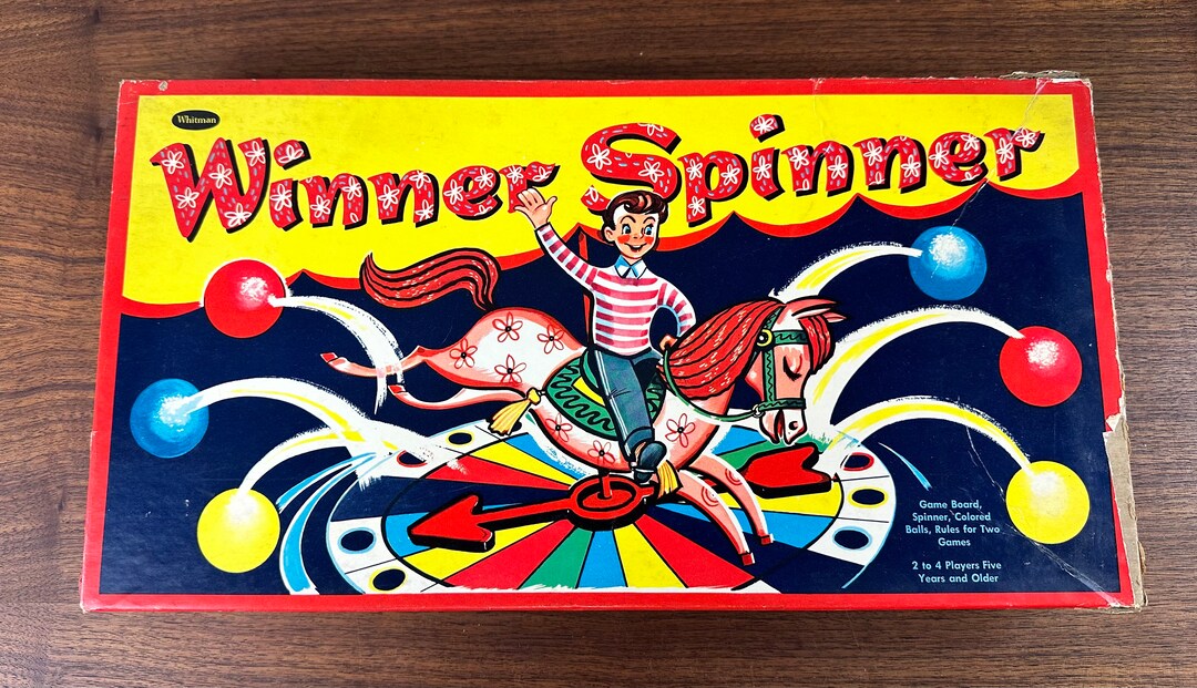 Vintage 1953 Winner Spinner Children's Game by Whitman - Complete ...