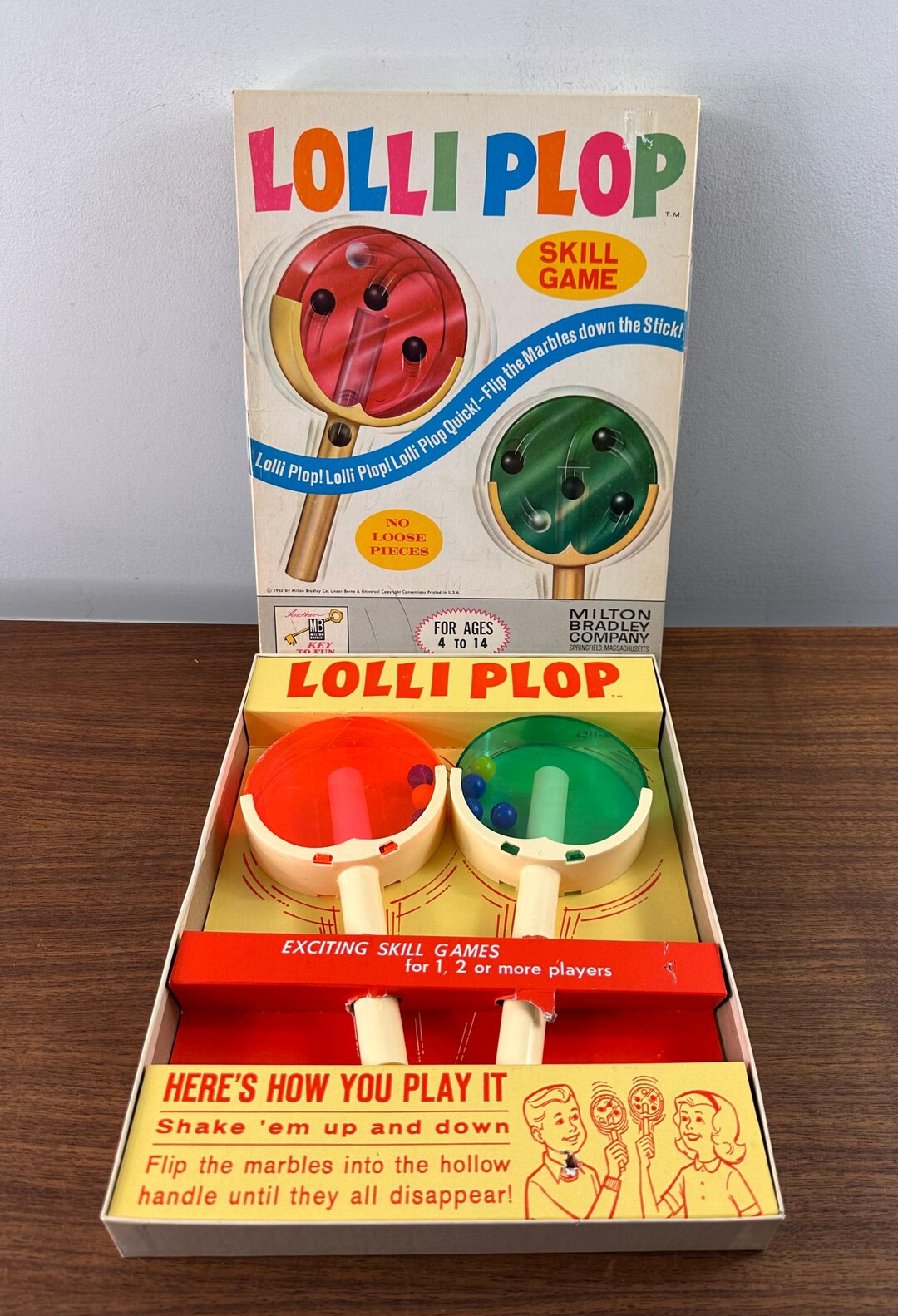 Vintage 1962 Lolli-plop Skill Game by Milton Bradley - Good Condition ...