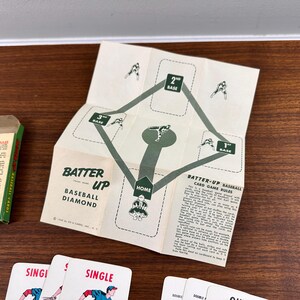 Vintage 1949 Batter up Baseball Card Game by Ed-u-cards - Complete - Etsy