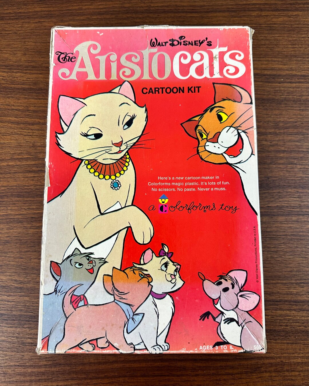 Vintage 1970 Aristocats Cartoon Kit COLORFORMS by Walt Disney - Etsy