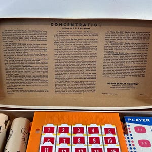 Vintage 1979 Concentration Board Game Complete 22th Edition Repaired ...