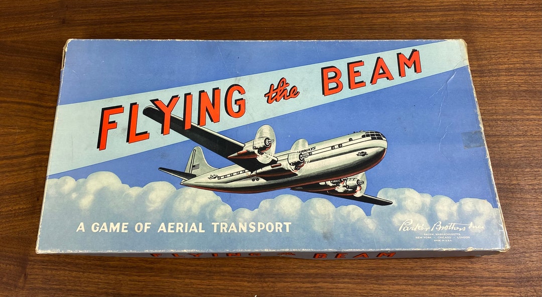 Vintage 1941 Fly the Beam - Aviation Navigation Game by Parker Brothers ...