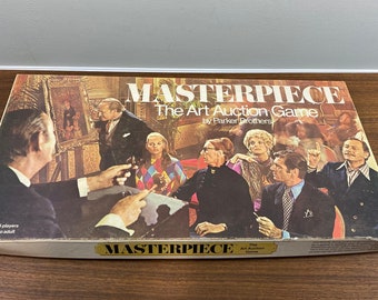 Vintage 1970 Masterpiece the Art Auction Board Game by Parker Brothers ...