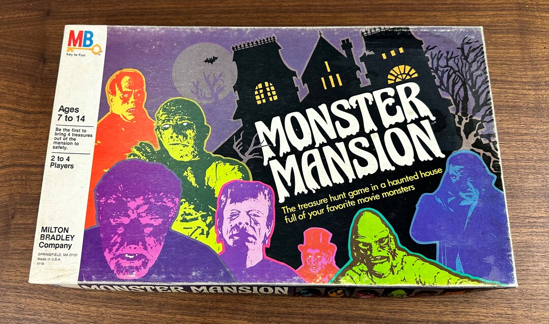 Vintage 1981 Monster Mansion Board Game - Complete - Etsy