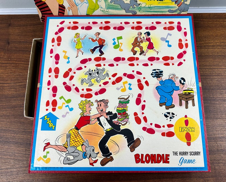 Vintage 1966 Blondie Hurry Scurry Game - Good Condition - Etsy