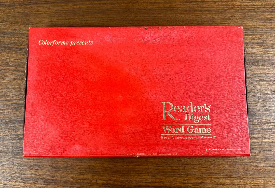 Vintage 1963 Reader's Digest Word Game by Colorforms - Great 70s Vibe ...