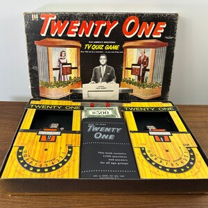 Vintage 1957 Twenty One Quiz Show Board Game - Complete - Collectible ...