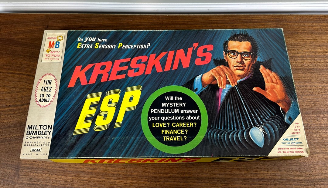 Vintage 1967 Kreskin's ESP Board Game by Milton Bradley Complete - Etsy