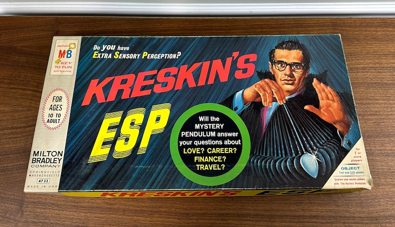 Vintage 1967 Kreskin's ESP Board Game by Milton Bradley - Etsy