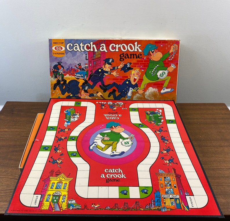 Vintage 1971 to Catch a Crook Board Game by Ideal - Etsy