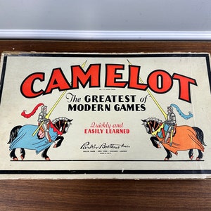 Vintage 1930 Camelot Board Game by Parker Brothers - Complete - Etsy