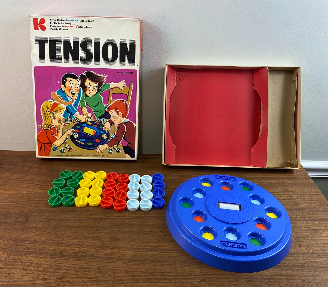 Vintage 1971 Tension Game by Kohner Complete Great - Etsy