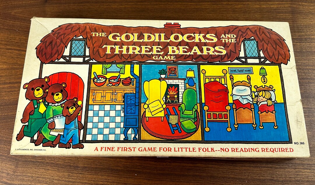 Vintage 1973 Goldilocks and the Three Bears Board Game by Selchow and ...