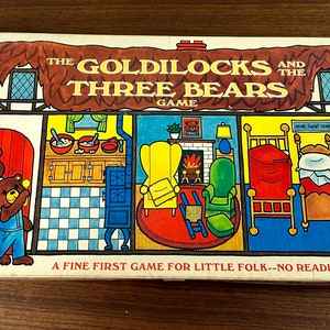 Vintage 1973 Goldilocks and the Three Bears Board Game by - Etsy