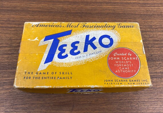 Vintage 1954 Teeko Game by John Scarne Games No Board | Etsy