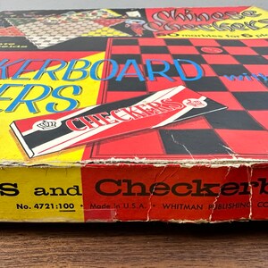Vintage 1950s-60s Whitman Chinese Checkers and Checkerboard Checkers ...