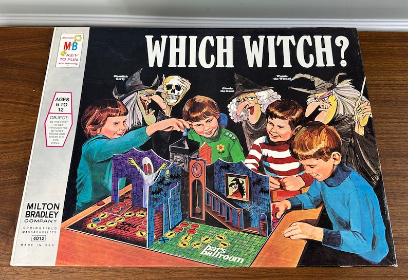 Vintage 1971 Which Witch Board Game Complete older Version - Etsy