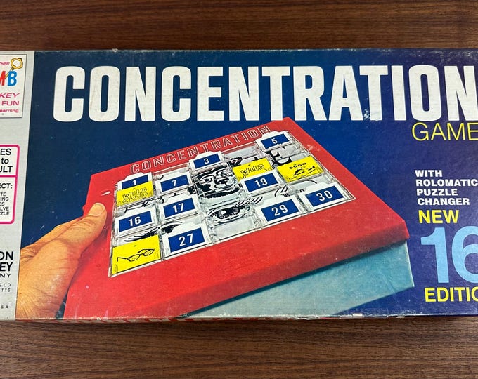 Vintage 1973 Concentration Board Game - Complete 16th Edition ...