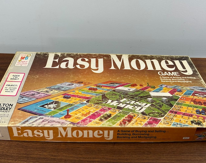 Vintage 1974 Easy Money Board Game by Milton Bradley - Complete - Etsy