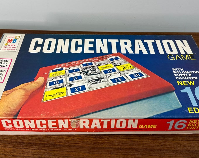 Vintage 1973 Concentration Board Game - Complete 16th Edition ...