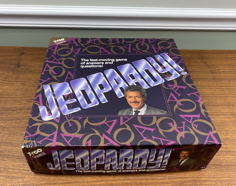 Vintage 1992 Jeopardy Board Game With Alex Trebek by Tyco - Etsy